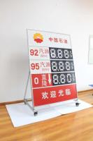 China Energy Saving Gas Station Digital Price Display Panel - 180mm to 280mm Digit Height with Magnetic Adjustment for sale