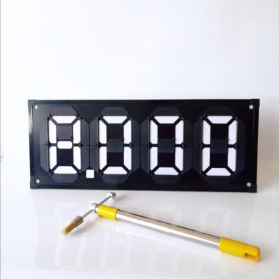 China Gas Station Digital Price Signs with 180-280mm Digit Height and Magnetic Flip Technology for Safe Ground-Level Adjustment for sale