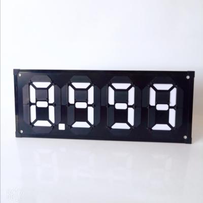 China Gas Station Digital Price Sign 820×320×10mm Magnetic Flip Display Board with 200mm Digit Height and Antifreeze Construction for sale