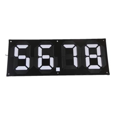 China IP65 LED Digital Price Display Board for Gas Stations - 180mm to 280mm Digit Height with Magnetic Flip Technology for sale