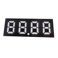 China Magnetic Gas Station Price Flip Signs - 180mm to 280mm Digit Height, Reflective Aluminum Display Boards with 3-Year Warranty for sale