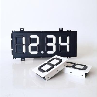 China 75mm Digit Height Manual Flip Price Display Board - 266×113×20mm Aluminum Frame with Customizable Options for sale