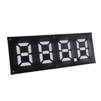 China Magnetic Flip Gas Station Fuel Price Display - 1080x420mm Black Background Red Letters Outdoor Sign for sale
