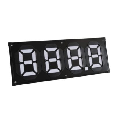 China Magnetic Flip Gas Station Fuel Price Display - 1080x420mm Black Background Red Letters Outdoor Sign for sale