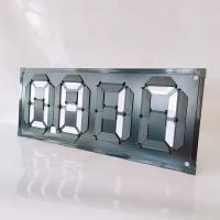 China Magnetic Flip Gas Station Fuel Price Display - 1080x420mm Black Background Red Letters Outdoor Sign for sale