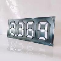 China Magnetic Flip Gas Station Fuel Price Display - 1080x420mm Black Background Red Letters Outdoor Sign for sale