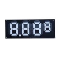 China Outdoor Gas Station Magnetic Flip Digital Price Sign 680x280mm with 180-280mm Digit Height Options for sale