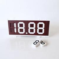 China ASA ABS Gas Price Sign Numbers 75mm Digital Display Panel with 266×113×20mm Dimensions and Custom Color Options for sale