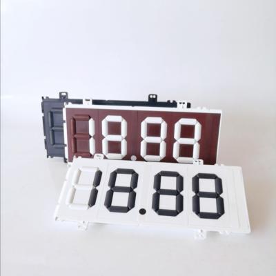 China ASA Outdoor Plastic Digital Time Display Board 75mm Digit Height 266×113×20mm Manual Turn Price Sign for sale