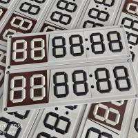 China ASA Outdoor Plastic Digital Time Display Board 75mm Digit Height 266×113×20mm Manual Turn Price Sign for sale