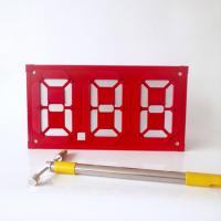 China Red Magnetic Flip Digital Price Sign 8.88 Gas Station Board - 180mm to 280mm Digit Height Options for sale