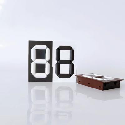 China RS75 Manual Flip Gas Price Sign Numbers - 75mm Digit Height, 95×55×18mm ASA Plastic Digital Display for sale