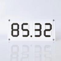 China Aluminum Alloy Frame Seven Segment Manual Turnover Display Board - 75mm Digits, 260×120×17mm Size for sale