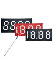 China IP65 Waterproof Digital 7 Segment Display Board Magnetic Flip Fuel Price Sign 180-280mm Digit Height for sale
