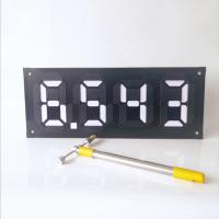 China 7 Segment LED Digital Gas Price Sign Board 180mm to 280mm Digit Height IP65 Waterproof for sale