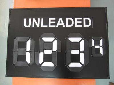 China 7 Segment LED Digital Gas Price Sign Board 180mm to 280mm Digit Height IP65 Waterproof for sale