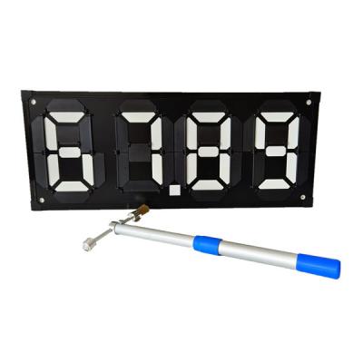 China Reflective Oil Price Display Board 180-280mm Digit Height Gas Station Signs Without Electricity for sale