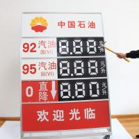China Reflective 8.888 Digital 7-Segment Display Price Board for Gas Stations - 180mm to 280mm Digit Height Options for sale