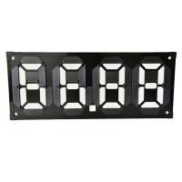 China 880×350×10mm Digital 7 Segment Gas Station Price Board with 180-280mm Digit Height and Voltage-Independent Operation for sale