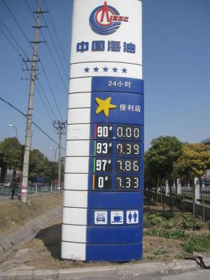 China Outdoor 7-Segment Oil Digital Price Display Signs 180-280mm for Gas Stations for sale