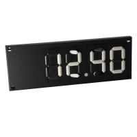 China 540x120mm Hand-Flip Digital Sign with 75mm White Letters on Coffee Background - Waterproof Number Plate Display for sale