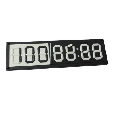 China 540x120mm Hand-Flip Digital Sign with 75mm White Letters on Coffee Background - Waterproof Number Plate Display for sale