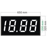 China Magnetic Flip 7-Segment Digital Display Board for Gas Stations - 180mm to 280mm Digit Height with 3-Year Warranty for sale