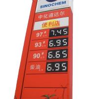 China Waterproof IP65 Gas Station 7 Segment Display Board with 180-280mm Digit Height and Magnetic Flip Technology for sale