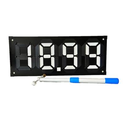 China Waterproof IP65 Gas Station 7 Segment Display Board with 180-280mm Digit Height and Magnetic Flip Technology for sale