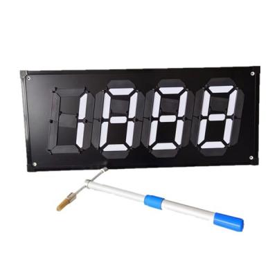 China Outdoor Digital Message Display Board 180-280mm Digit Height IP65 Waterproof Gas Station Price Signs for sale