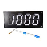 China Reflective Magnetic Flip Digital Price Display Boards 180-280mm Height IP65 Waterproof Gas Station Signs for sale