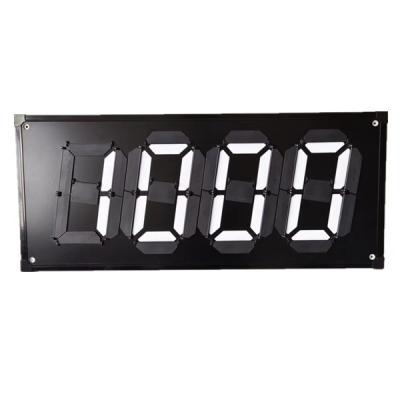 China Reflective 7-Segment Digital Message Display Board with 180-280mm Digit Height and IP65 Waterproof Rating for sale