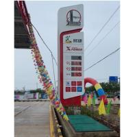 China 25mm Thick IP65 Waterproof LED Gas Station Price Display Board with DC24V and 5000CD Brightness for sale