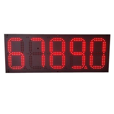 China 12 Inch LED Petrol Price Display with Remote Control IP65 Waterproof DC24V for Gas Stations for sale