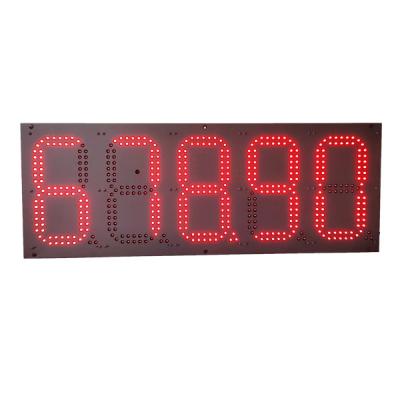 China IP65 Glue Sealed LED Pylon Sign for Gas Stations - 7 Segment Display, DC24V, 25mm Thickness for sale