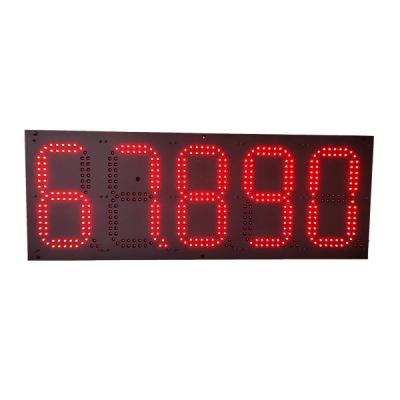 China IP65 Outdoor LED Gas Price Display 820x310x25mm DC24V Weatherproof Sign with Remote Control for sale