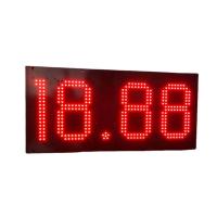 China IP65 Waterproof LED Oil Price Display Board with Remote Control for Gas Stations - 25mm Thickness, 100-240VAC Input for sale