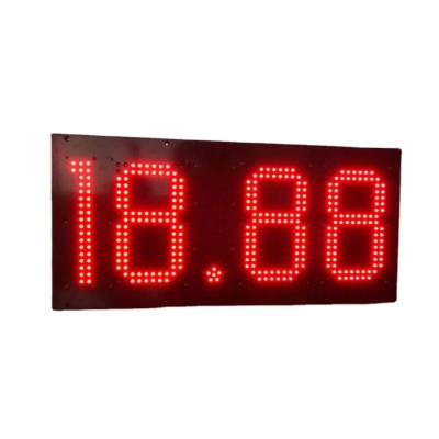 China IP65 Waterproof LED Oil Price Display Board with Remote Control for Gas Stations - 25mm Thickness, 100-240VAC Input for sale
