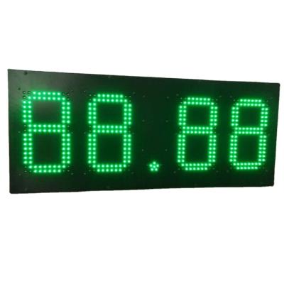 China IP65 Remote Control LED Petrol Price Display Board - 25mm Thick DC24V Gas Station Sign with 5000CD/㎡ Brightness for sale