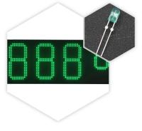 China 530×220×25mm IP65 Waterproof LED Gas Station Price Display Board with 240W Power and Remote Control for sale