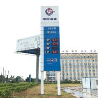 China 3 Inch Outdoor LED Gas Price Sign with IP65 Waterproof Rating and RF Remote Control for Fuel Stations for sale