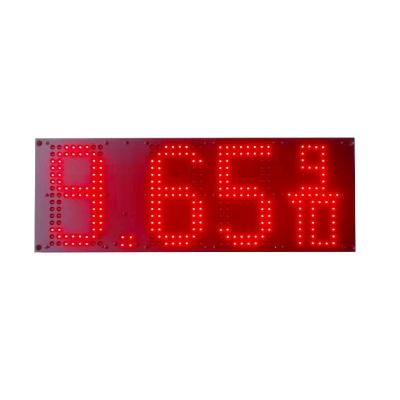 China Waterproof 12'' LED Gas Price Sign with IP65 Rating, DC24V Power, and RF Remote Control for Fuel Stations for sale