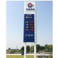 China Waterproof 12'' LED Gas Price Sign with IP65 Rating, DC24V Power, and RF Remote Control for Fuel Stations for sale
