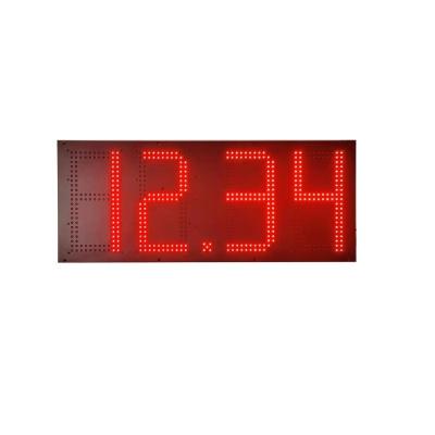 China OEM ODM LED Gas Price Sign with IP65 Waterproof Rating, 4-Digit Display, and 24V DC Remote Control Module for sale