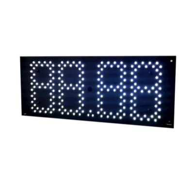 China 7 Inch White Digital Number Display Board 7 Segment LED Oil Price Display DC24V IP65 5000CD/m² for sale