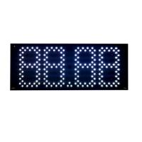 China 7 Inch White Digital Number Display Board 7 Segment LED Oil Price Display DC24V IP65 5000CD/m² for sale
