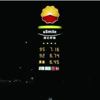 China White 7-Segment LED Digital Display for Gas Station Oil Price Signs - IP65 Waterproof, DC24V, 25mm Thickness for sale