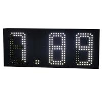 China White 7-Segment LED Digital Display for Gas Station Oil Price Signs - IP65 Waterproof, DC24V, 25mm Thickness for sale