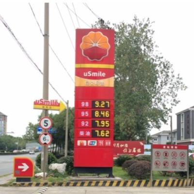 China 7 Inch Digital LED Gas Price Display IP65 Rated DC24V 5000CD/㎡ Brightness for Gas Station Advertising for sale
