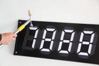 China Waterproof Gas Station LED Price Board - Magnetic Flip Digital Display 180-280mm Digit Height for sale